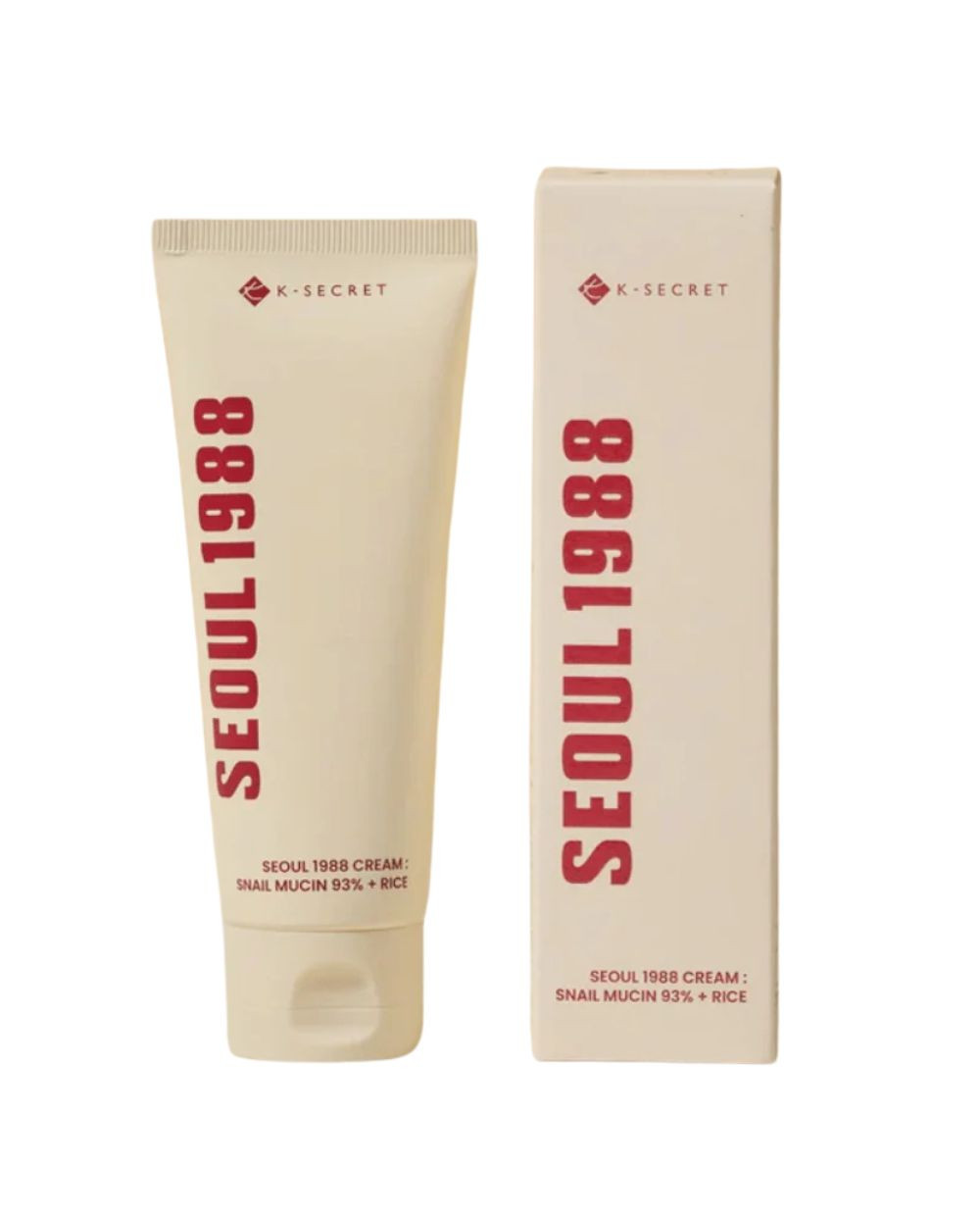 K-Secret Seoul 1988 Crema Hidratante: Snail Mucin 93% + Rice 100 ml